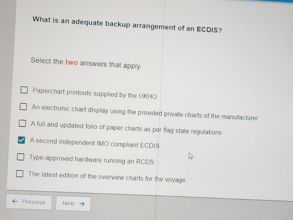 What is an adequate backup arrangement of an | StudyX