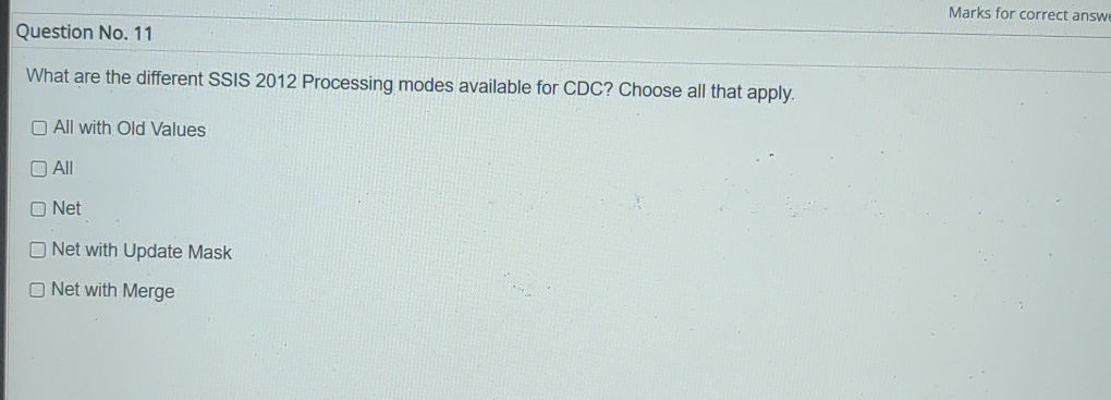 What are the different SSIS 2012 Processing | StudyX