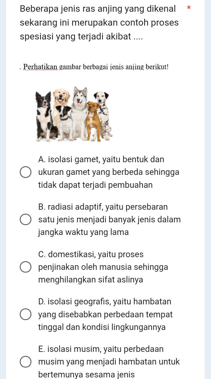 Beberapa jenis ras anjing yang dikenal | StudyX