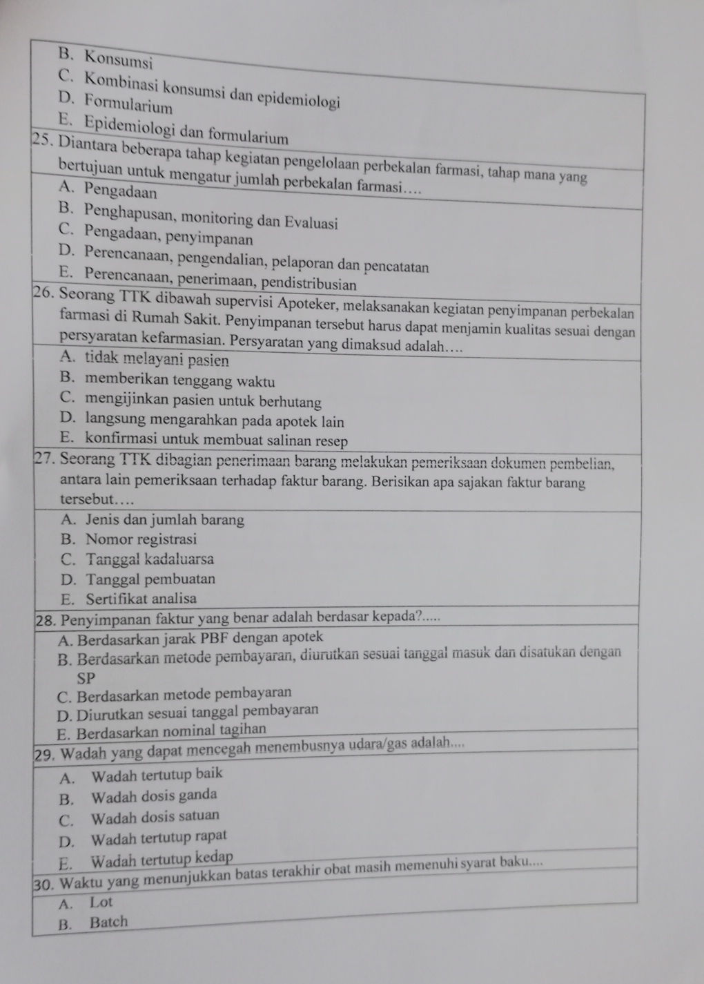 25. Diantara beberapa tahap kegiatan | StudyX