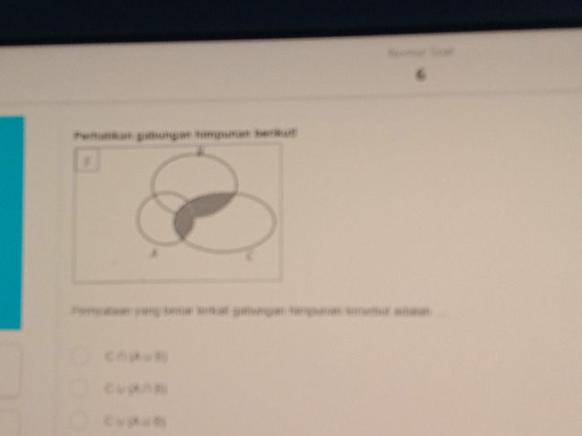 Perhatikan gabungan himpunan berikut ![Venn | StudyX