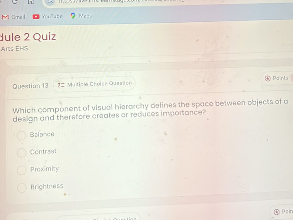 Which component of visual hierarchy defines | StudyX