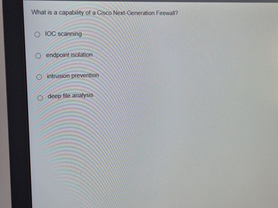 What is a capability of a Cisco | StudyX