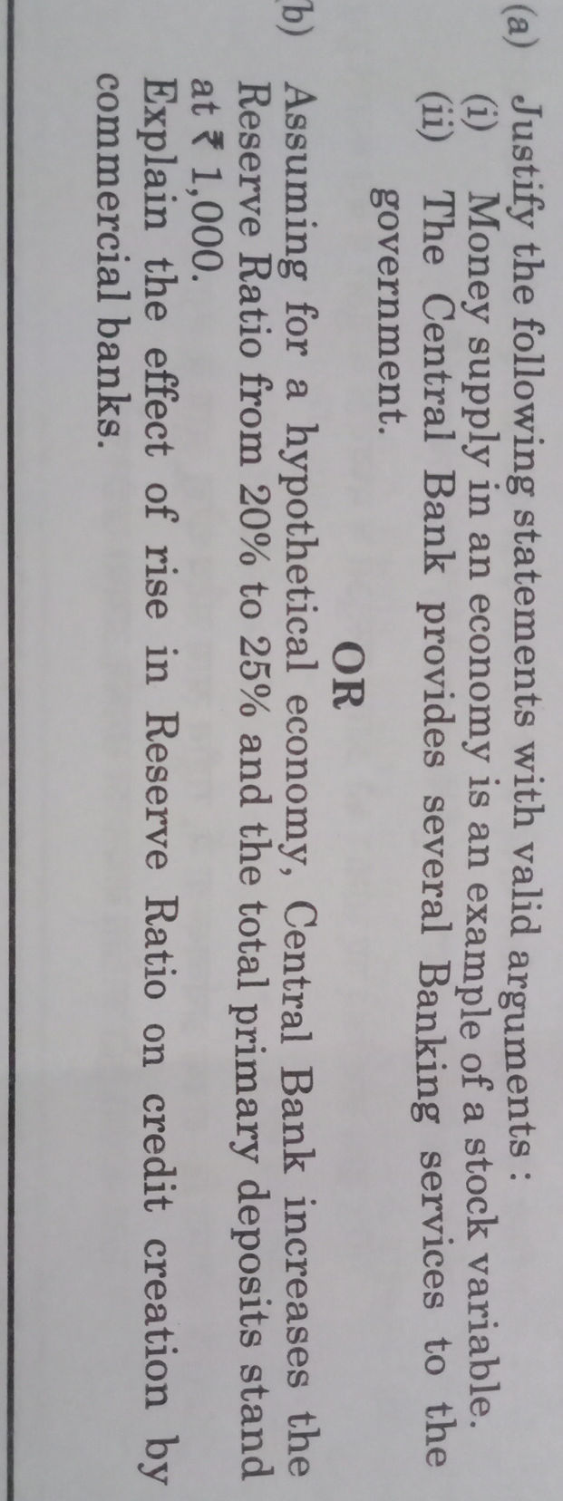 (a) Justify the following statements with | StudyX