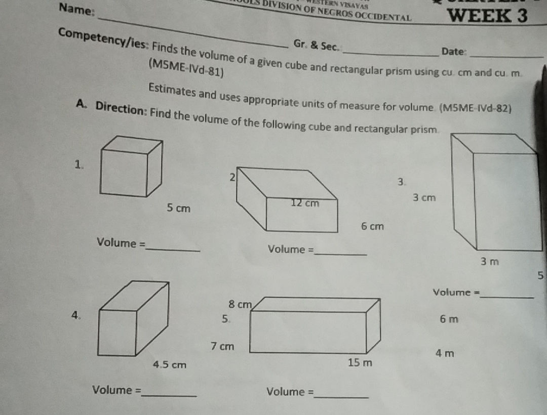 A. Direction: Find the volume of the | StudyX