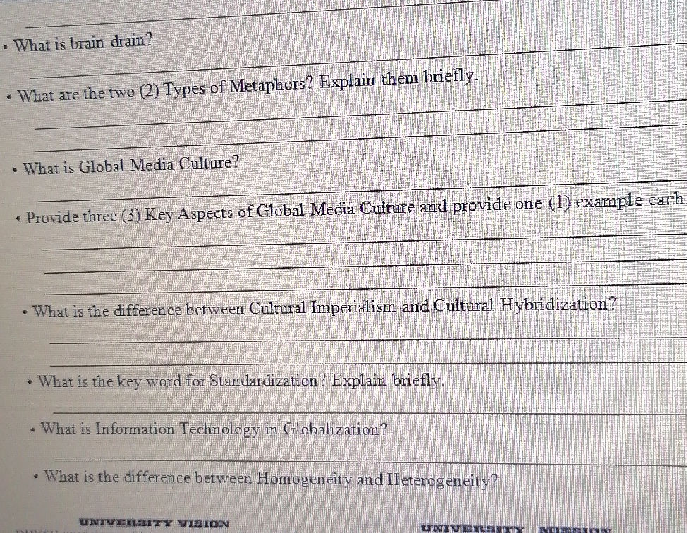 What is brain drain? What are the two (2) | StudyX