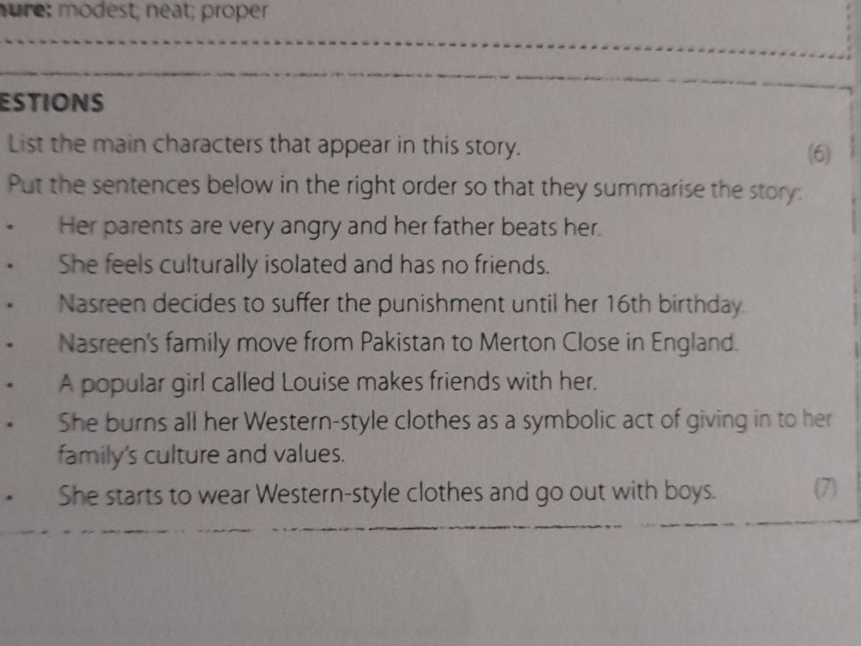 List the main characters that appear in this | StudyX