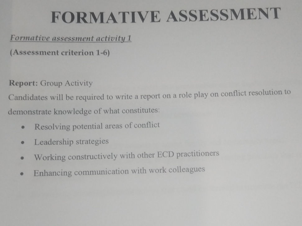 Formative assessment activity 1 (Assessment | StudyX