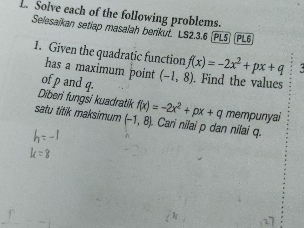 1. Given the quadratic function $f(x) = | StudyX