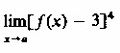 Limit of a function raised to the fourth | StudyX