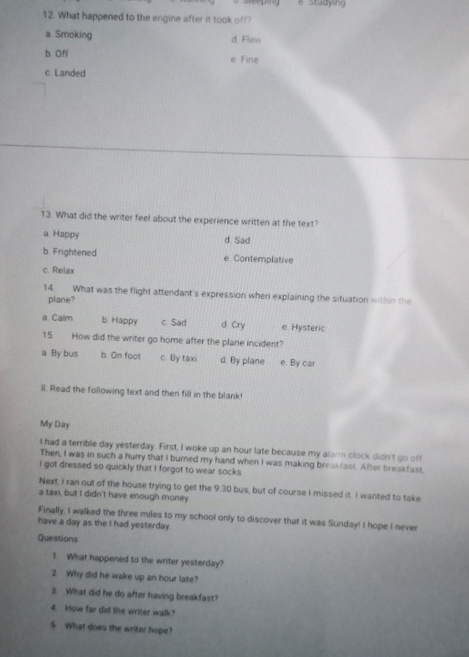 12. What happened to the engine after it | StudyX