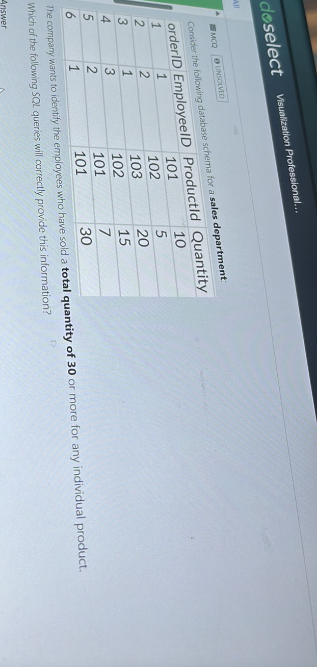 Consider the following database schema for a | StudyX