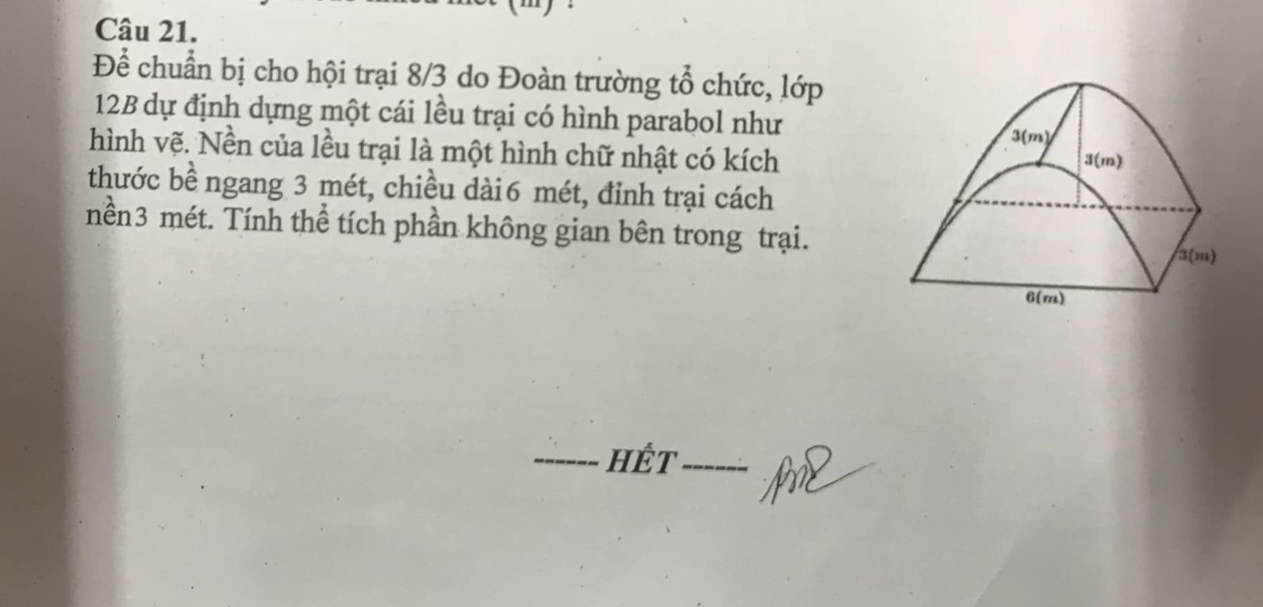 Câu 21. Để chuẩn bị cho hội trại 8/3 do | StudyX