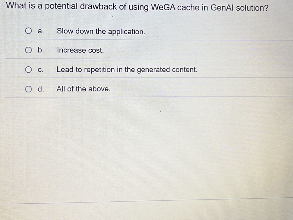 What is a potential drawback of using WeGA | StudyX
