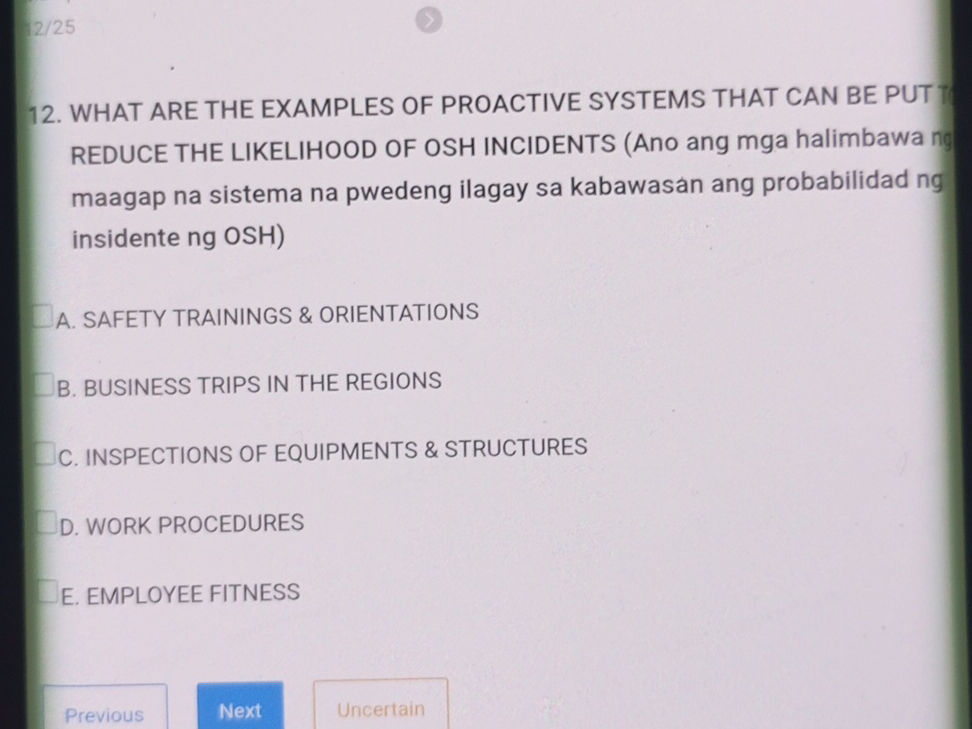 12. WHAT ARE THE EXAMPLES OF PROACTIVE | StudyX