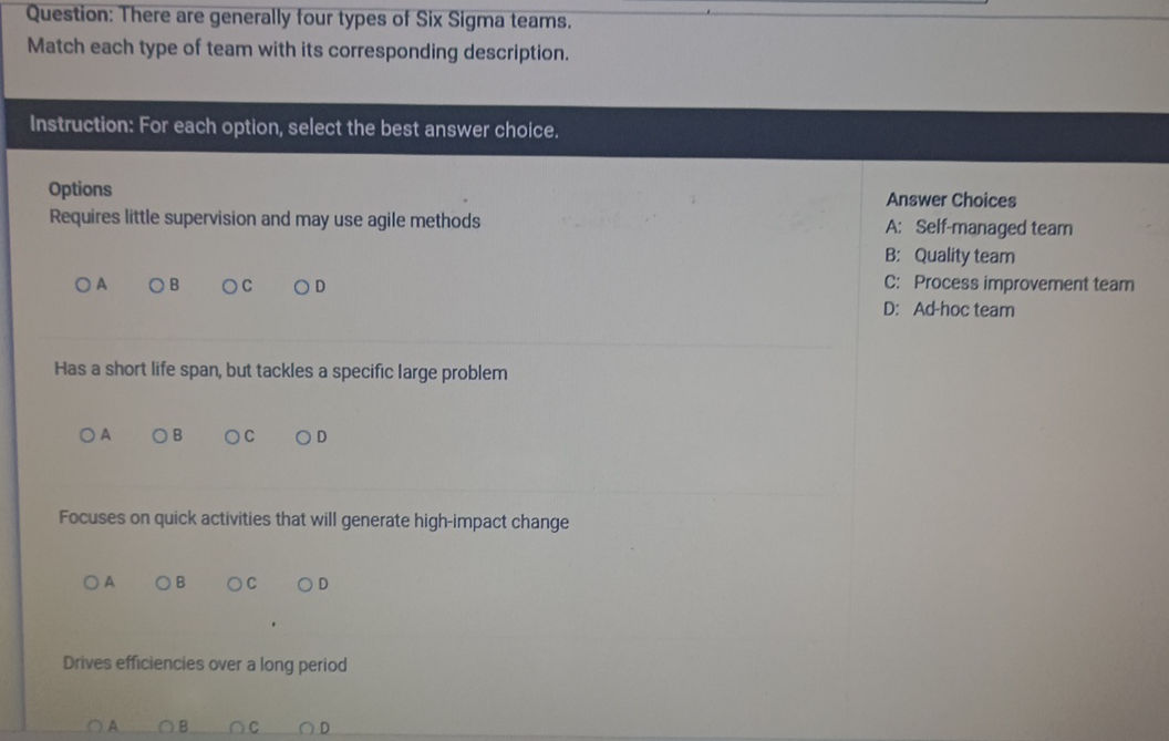 Question: There are generally four types of | StudyX