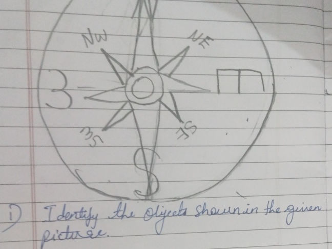 1) Identify the objects shown in the given | StudyX