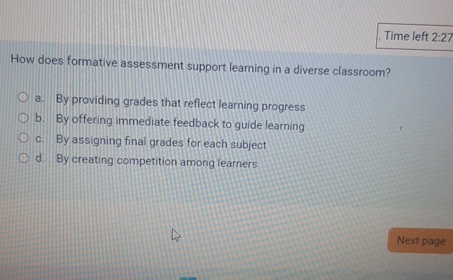 How does formative assessment support | StudyX