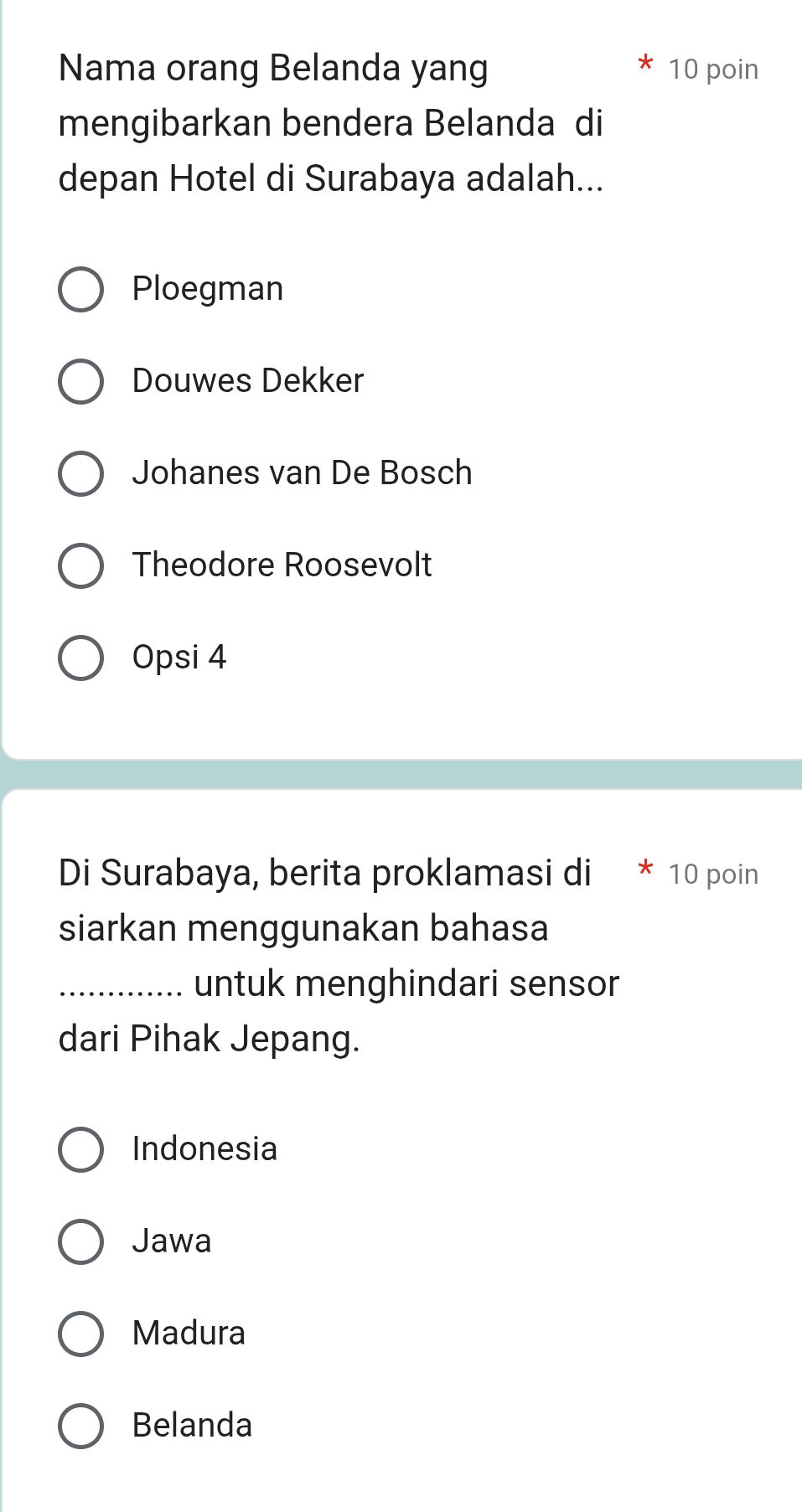 Nama orang Belanda yang mengibarkan bendera | StudyX