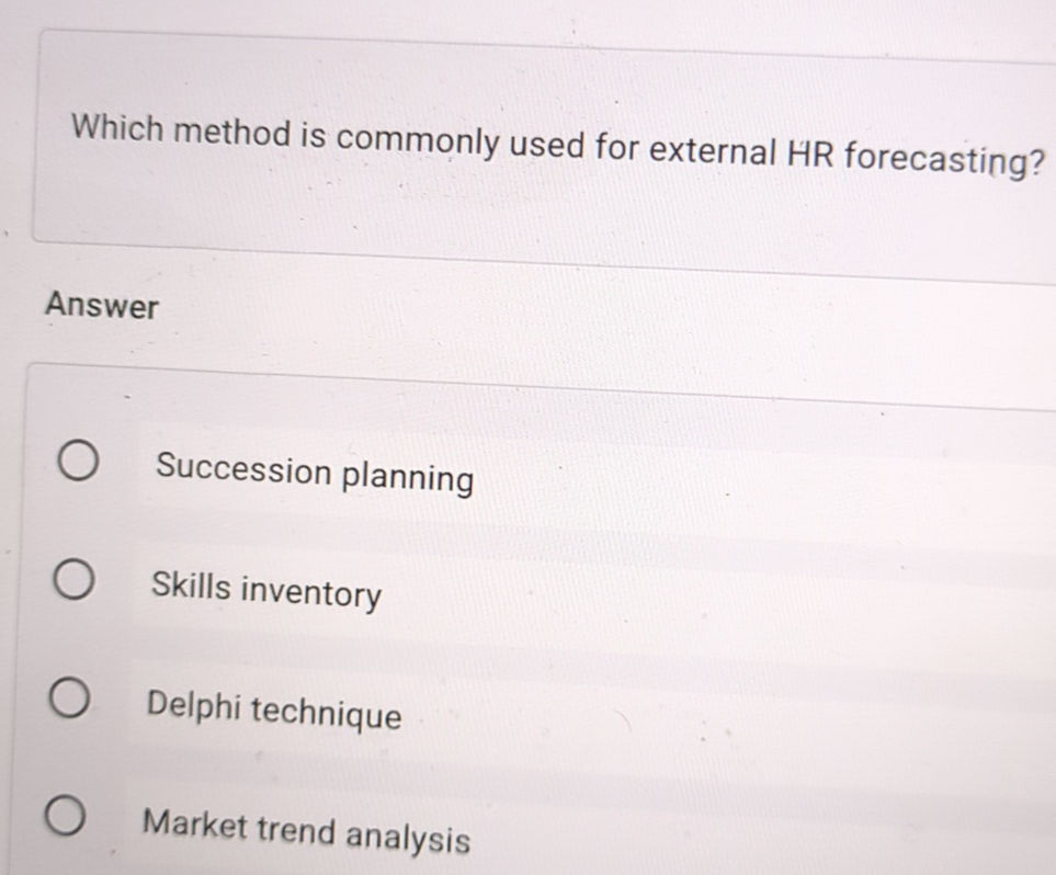 Which method is commonly used for external | StudyX