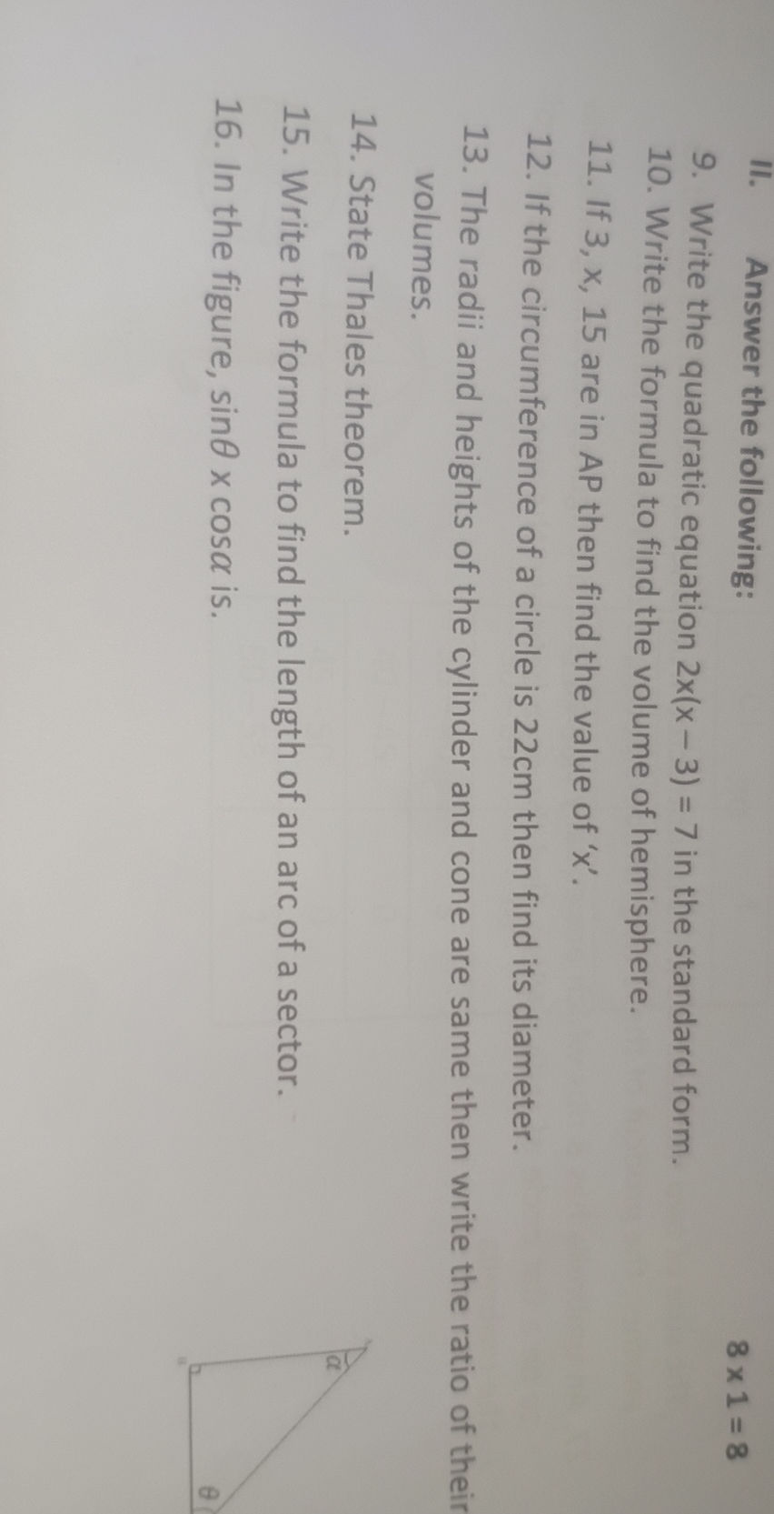 9. Write the quadratic equation \(2x(x - 3) | StudyX