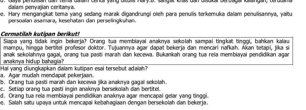 Cermatilah kutipan berikut! Siapa yang | StudyX