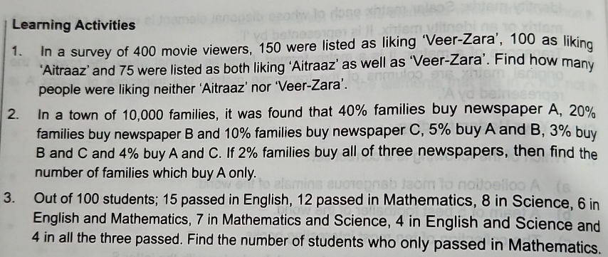 1. In a survey of 400 movie viewers, 150 | StudyX
