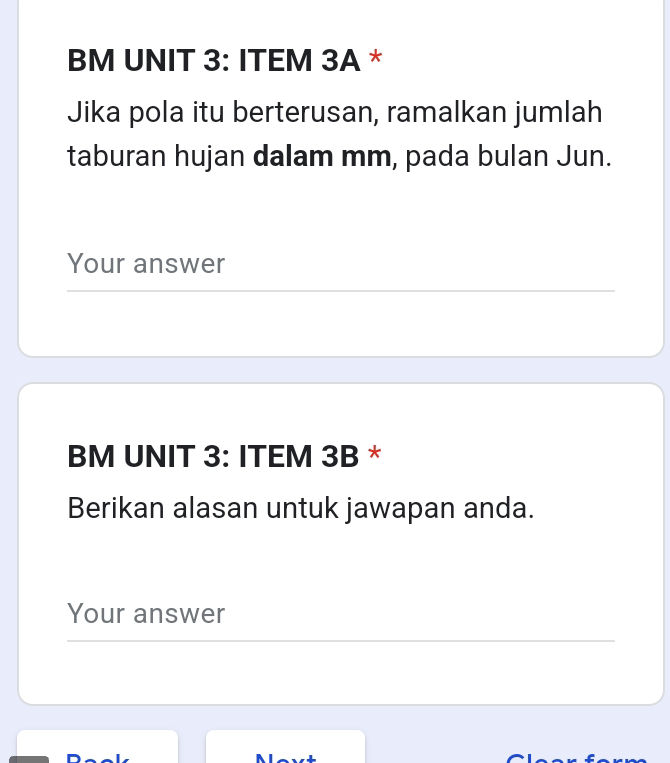 BM UNIT 3: ITEM 3A * Jika pola itu | StudyX