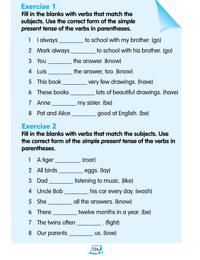 Exercise 1 Fill in the blanks with verbs | StudyX
