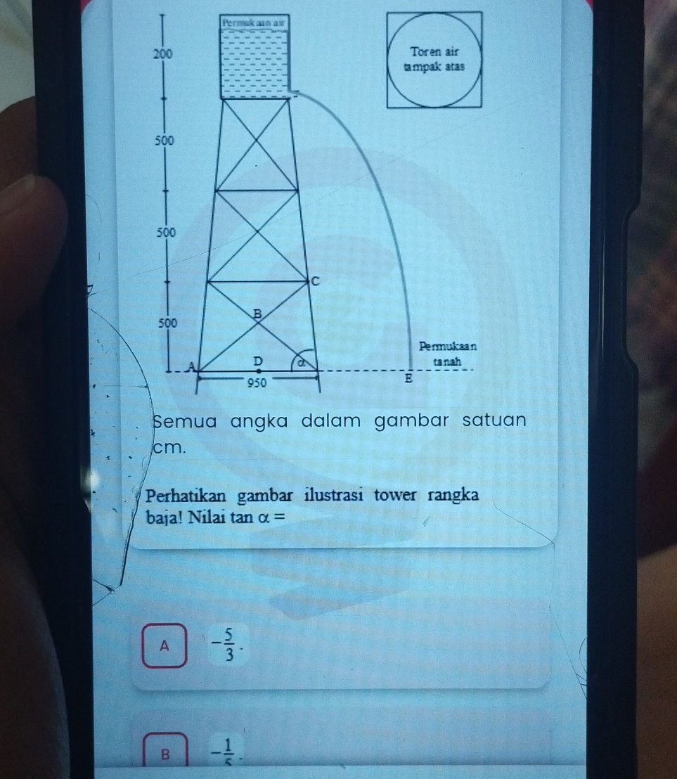 Perhatikan gambar ilustrasi tower rangka | StudyX