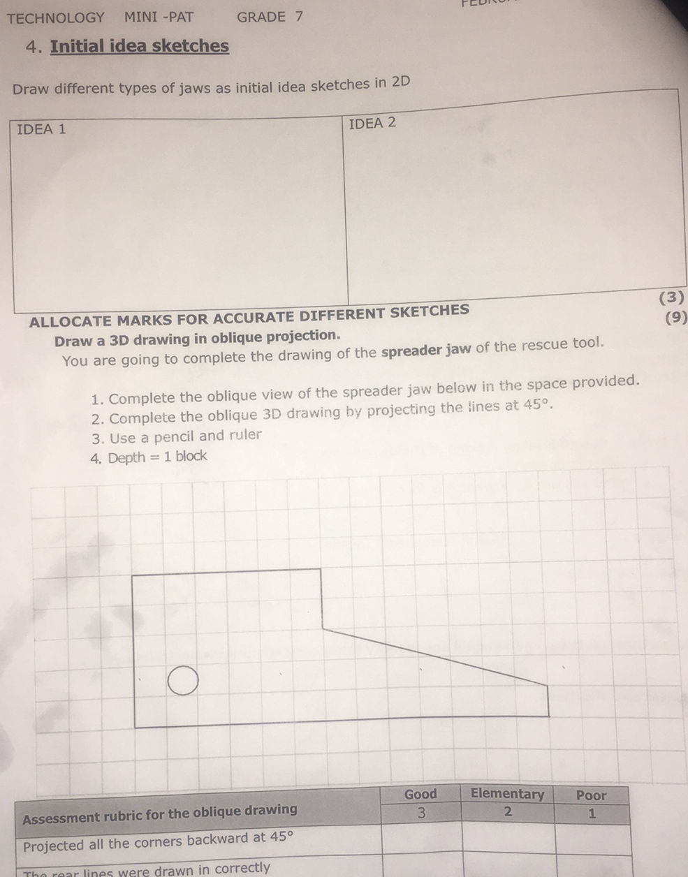 Draw different types of jaws as initial idea | StudyX