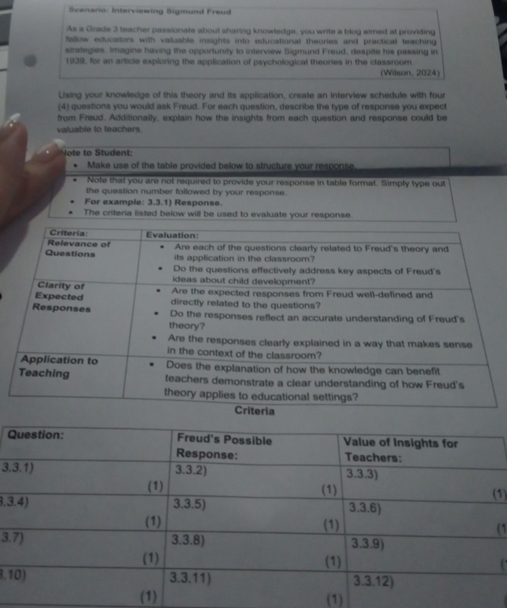 Scenario: Interviewing Sigmund Freud As a | StudyX