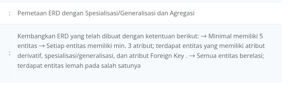 Pemetaan ERD dengan | StudyX