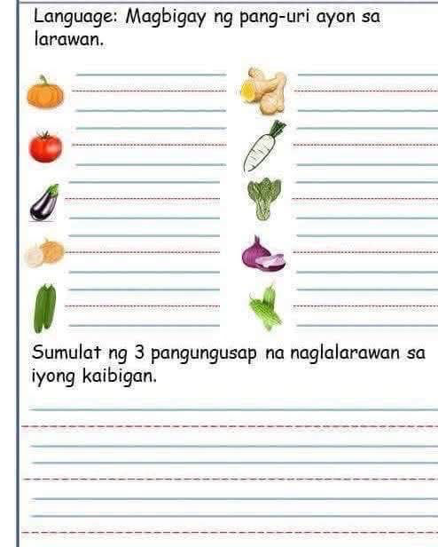 Language: Magbigay ng pang-uri ayon sa | StudyX