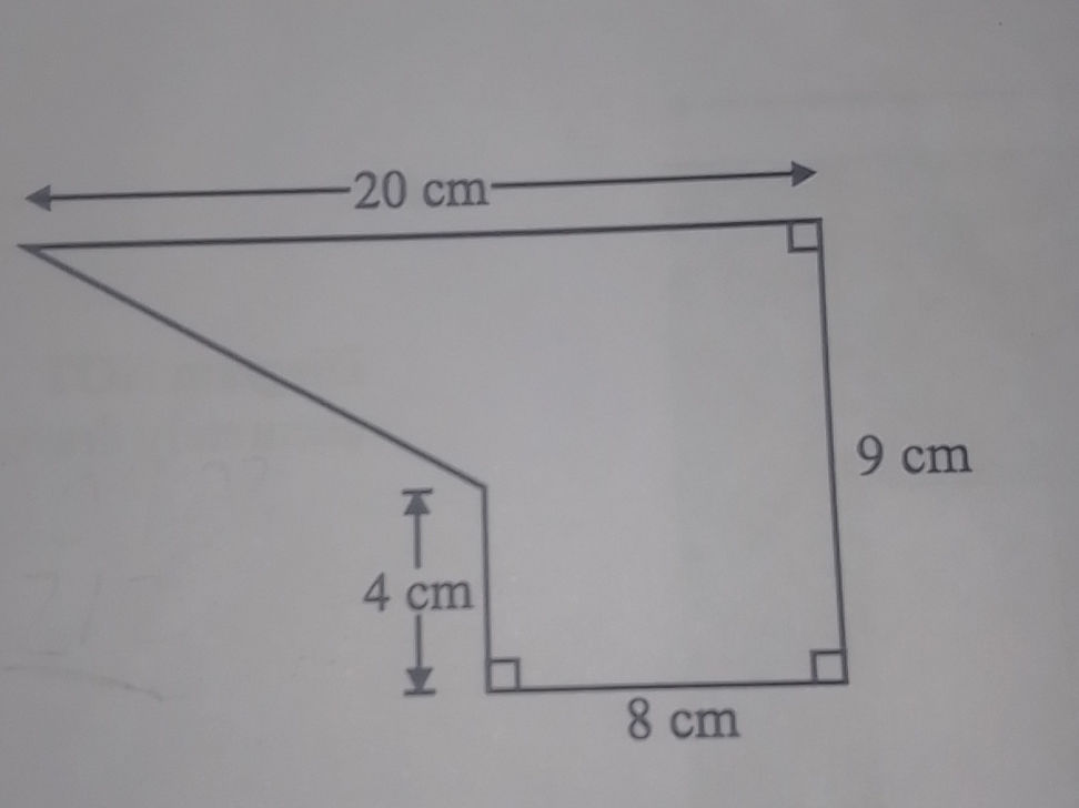 The image shows a composite shape. The | StudyX