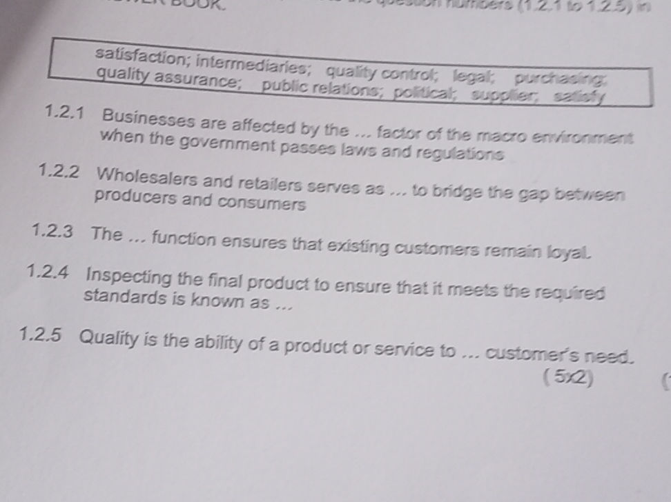 satisfaction; intermediaries; quality | StudyX