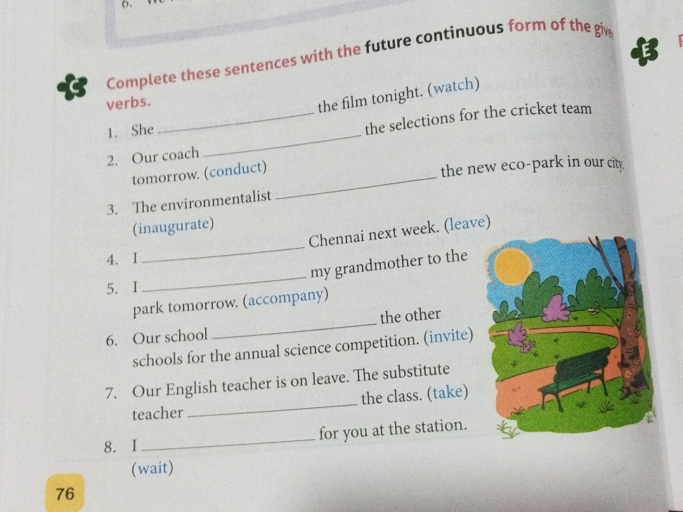 Complete these sentences with the future | StudyX