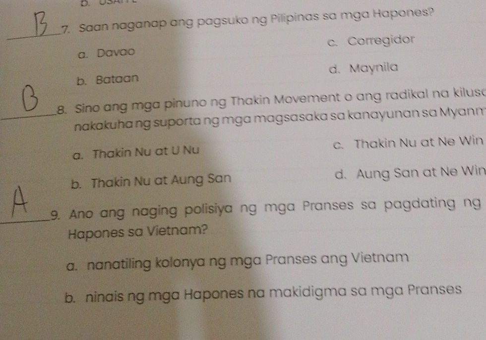 7. Saan naganap ang pagsuko ng Pilipinas sa | StudyX