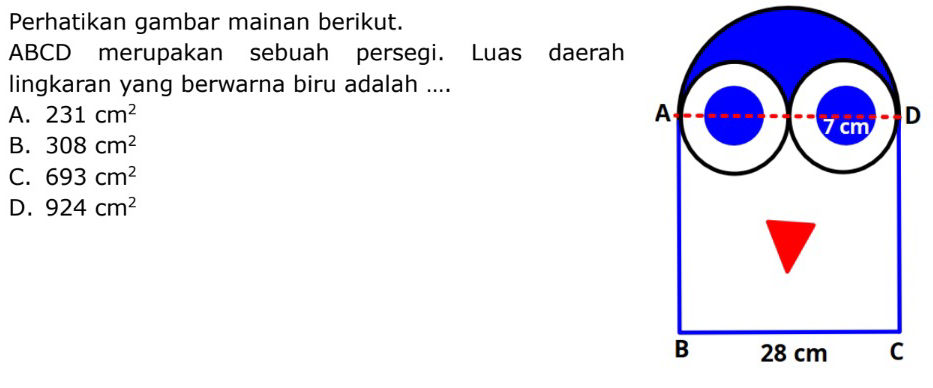 Perhatikan gambar mainan berikut. ABCD | StudyX