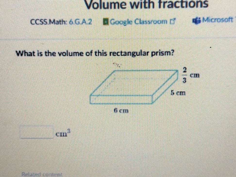 What is the volume of this rectangular | StudyX