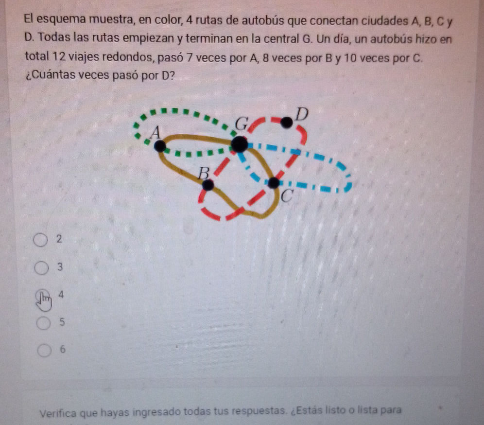 El esquema muestra, en color, 4 rutas de | StudyX