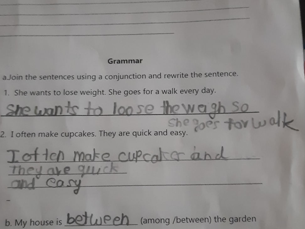 Grammar a. Join the sentences using a | StudyX