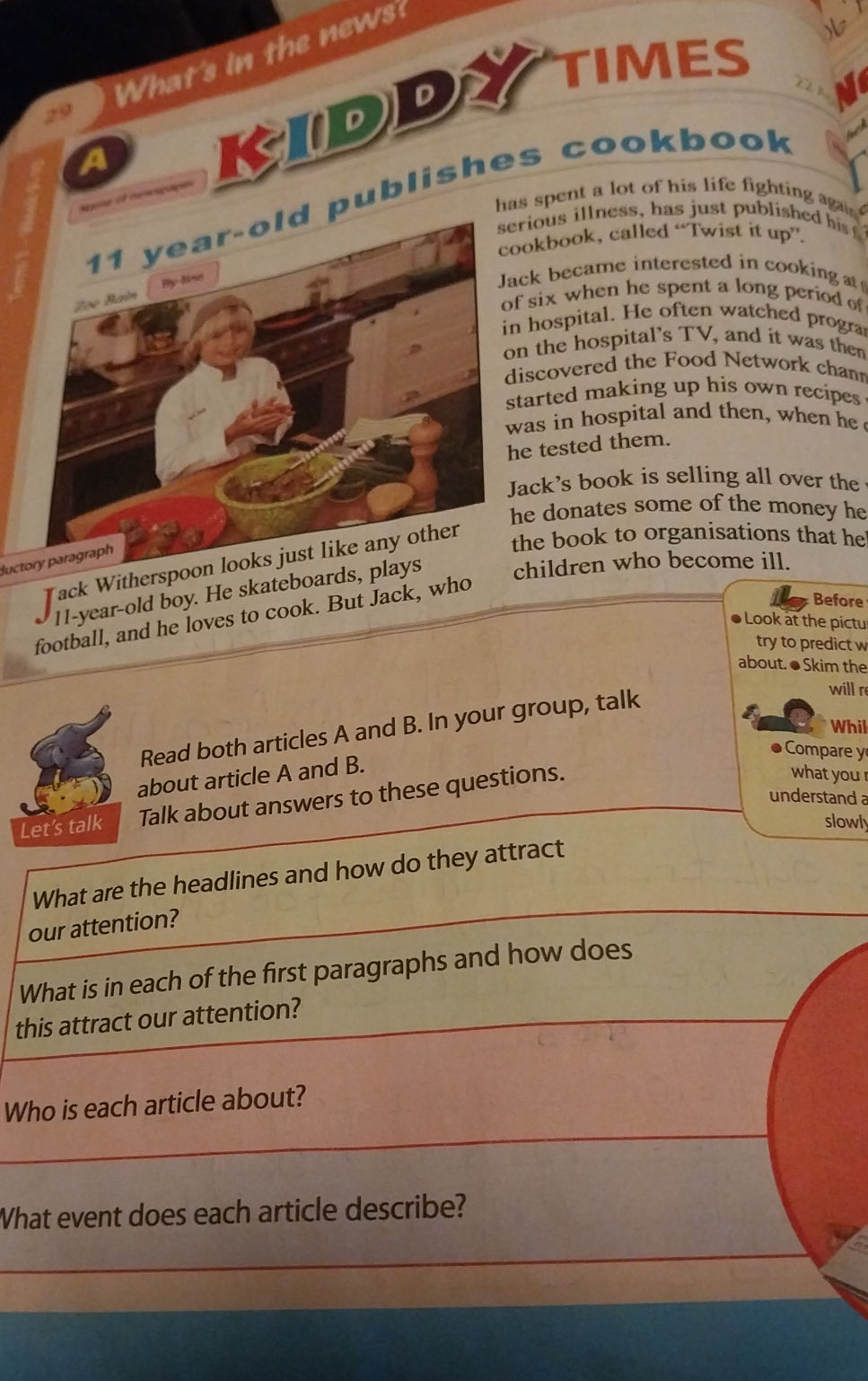 Read both articles A and B. In your group, | StudyX