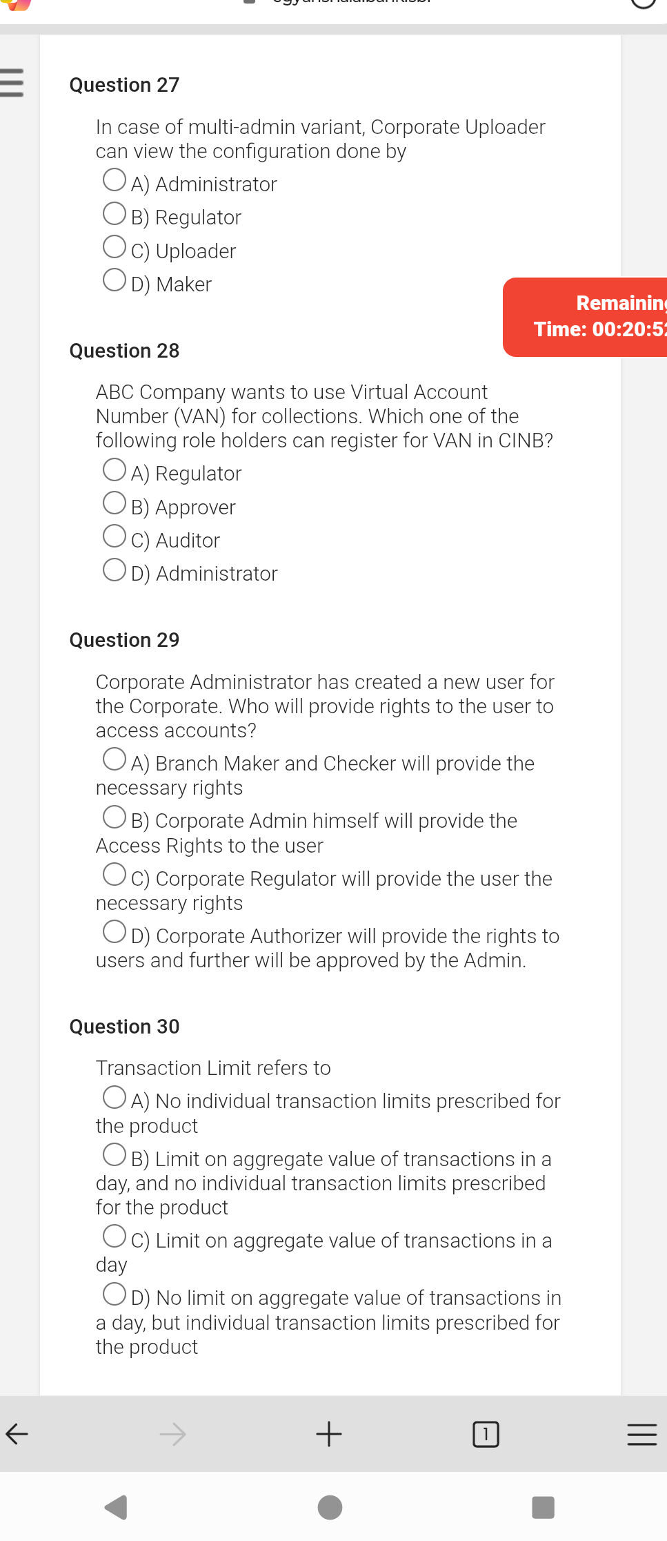 Question 27 In case of multi-admin variant, | StudyX