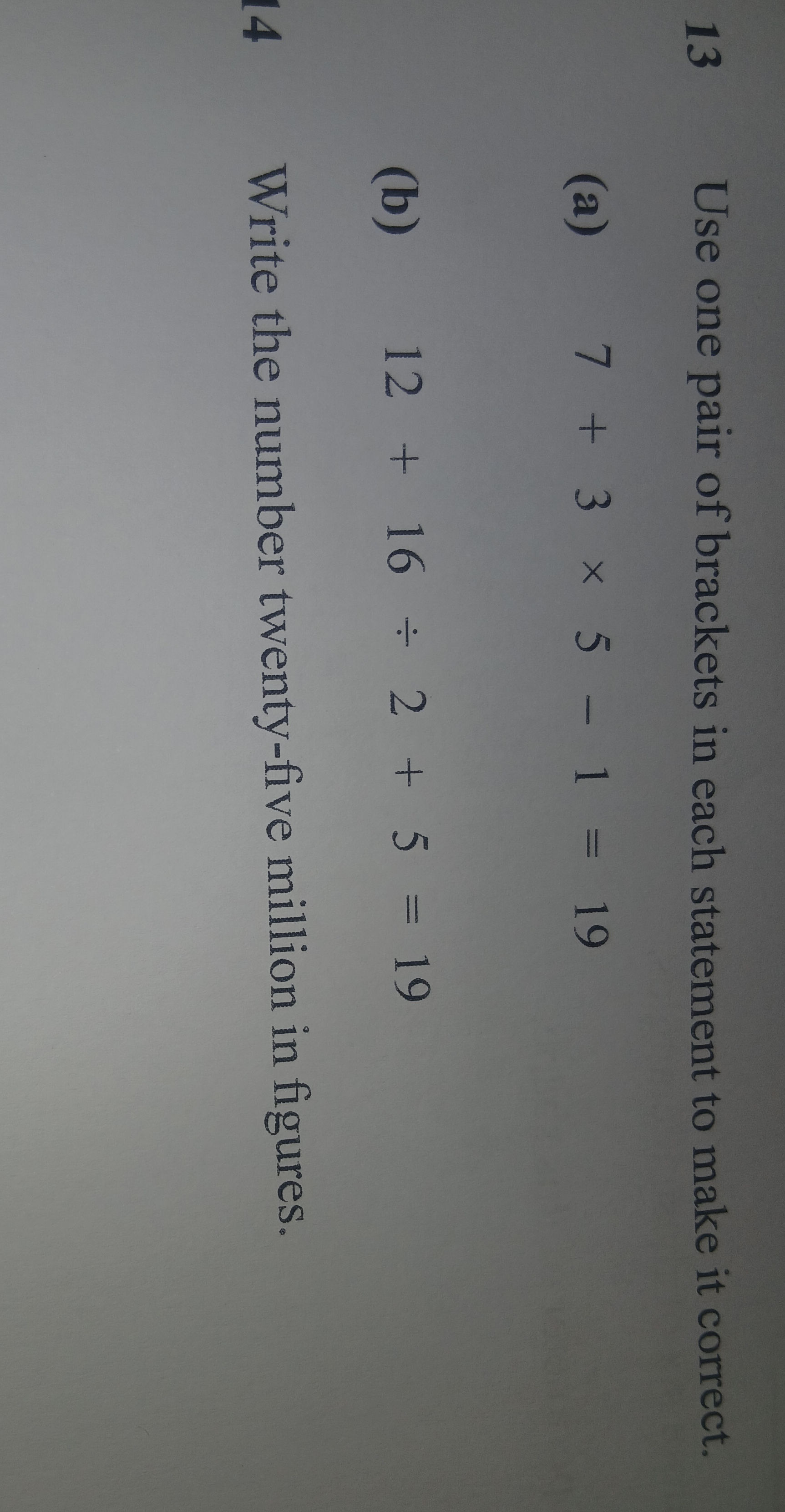 13 Use one pair of brackets in each | StudyX