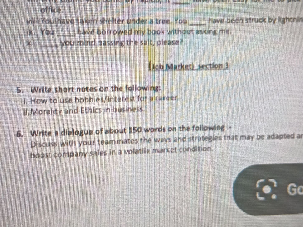 5. Write short notes on the following: I. | StudyX