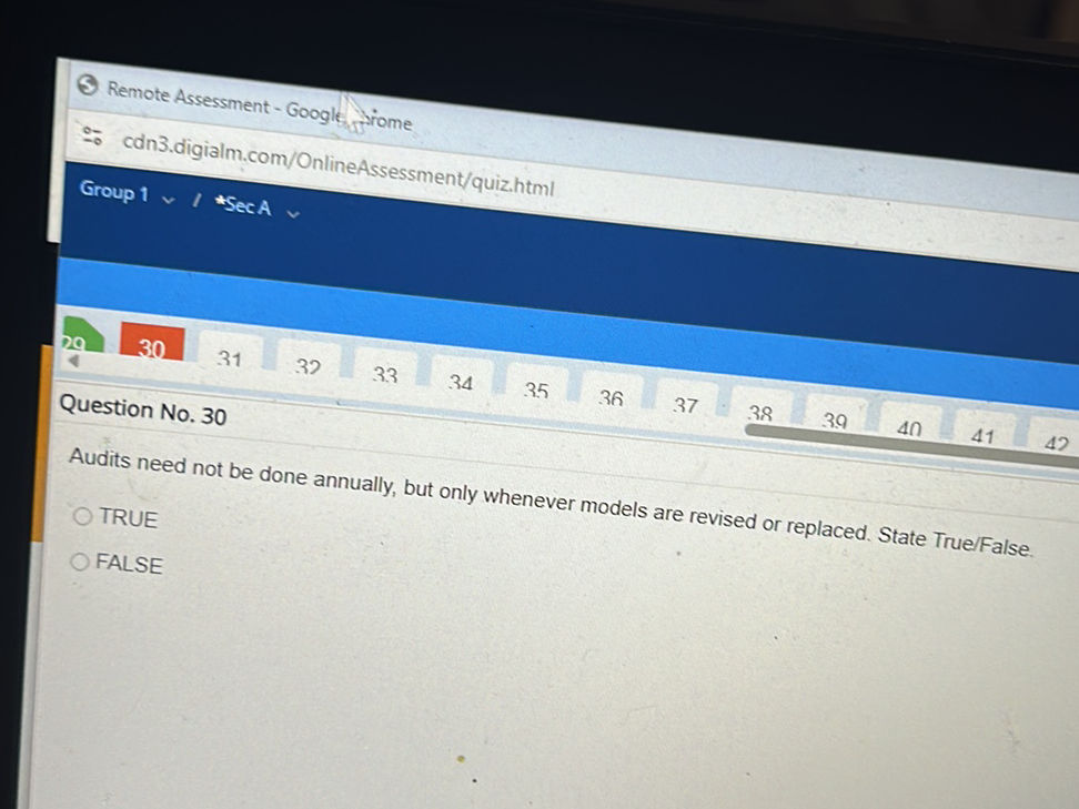 Question No. 30 Audits need not be done | StudyX