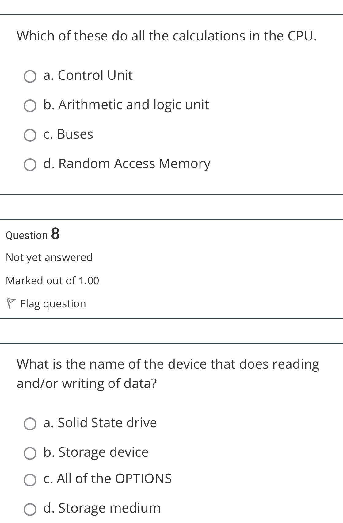Which of these do all the calculations in | StudyX