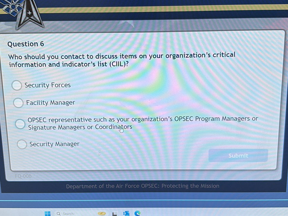 Question 6 Who should you contact to discuss | StudyX