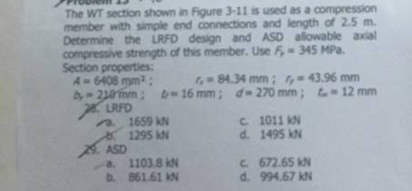 The WT section shown in Figure 3-11 is used | StudyX